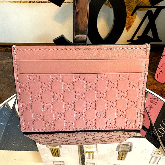 Gucci | Bags | Gucci Microguccissima Pink Card Holder | Poshmark